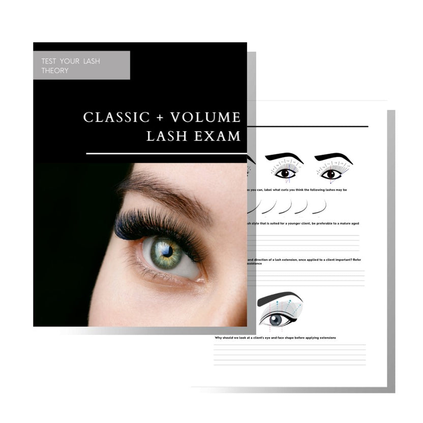 Classic and Volume Lash Theory Exam – Lash'd Eyelashes